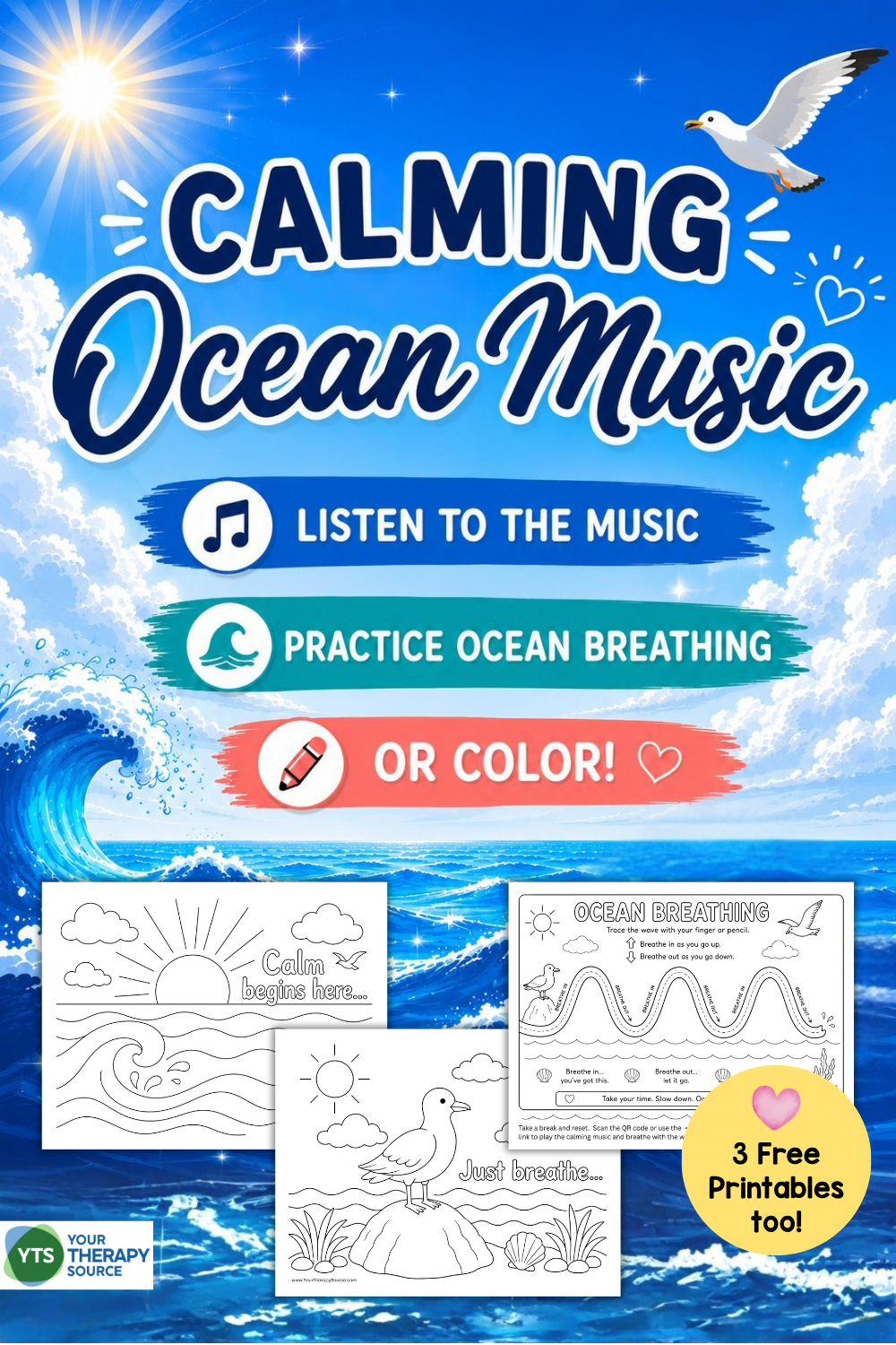 Ocean Breathing Free Printable - Your Therapy Source