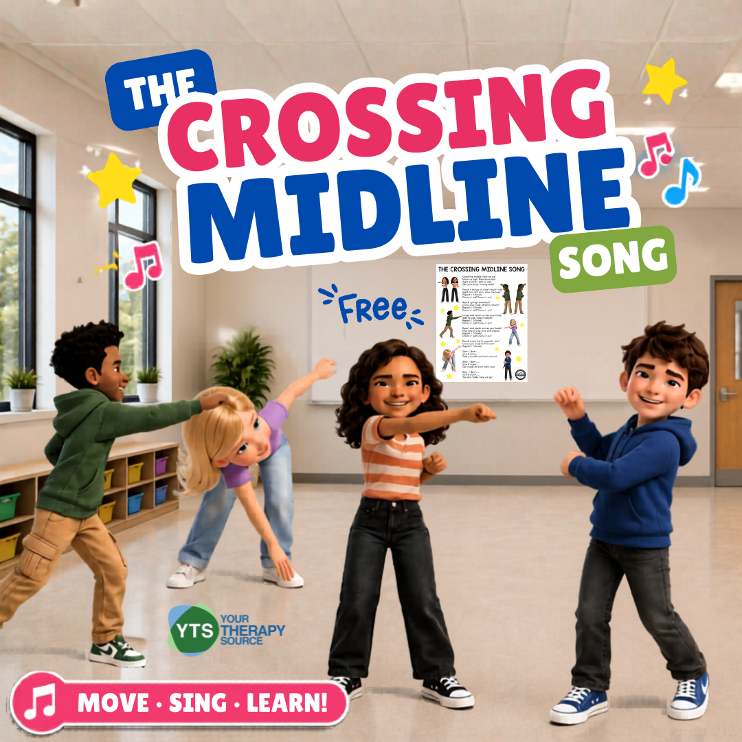 Crossing Midline Song + Free Printable - Your Therapy Source