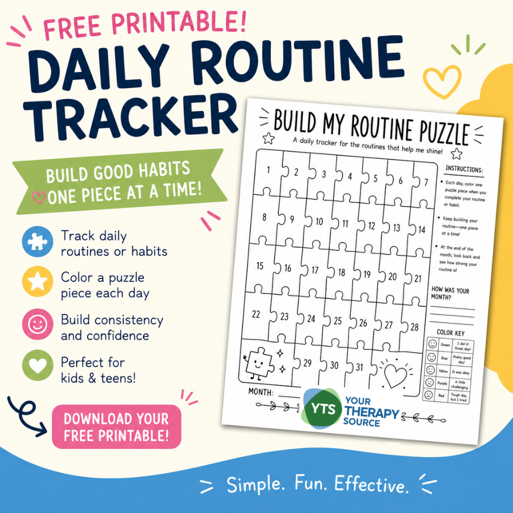 Build My Routine Puzzle Daily Routine Habit Tracker Free PDF - Your ...