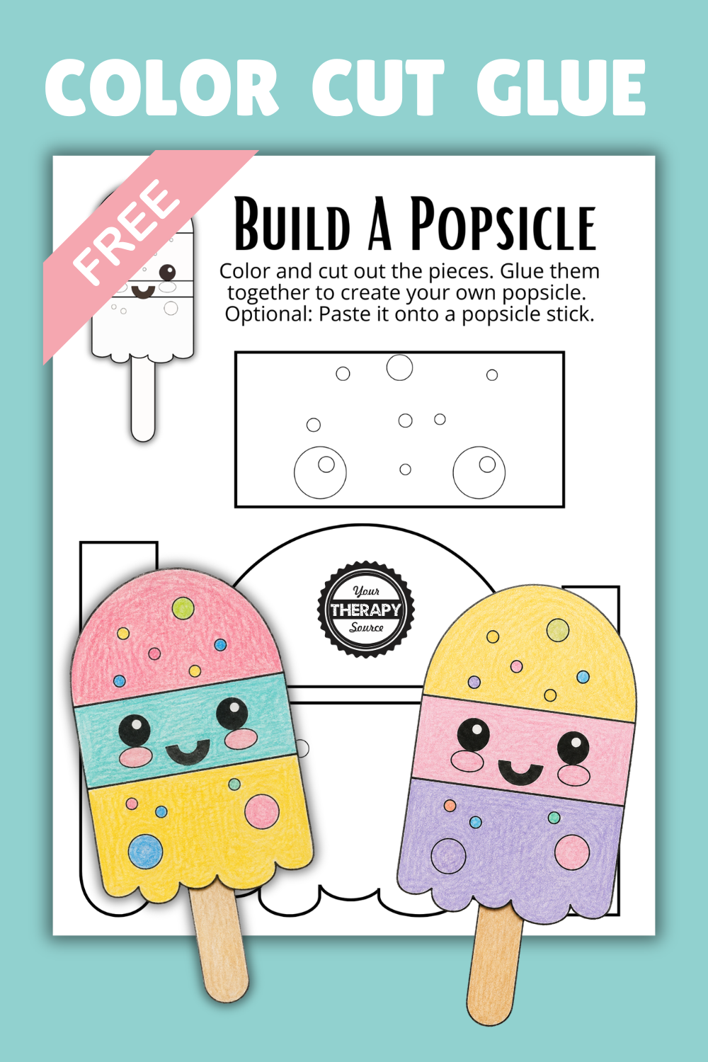 Free Fine Motor Popsicle Printable - Your Therapy Source